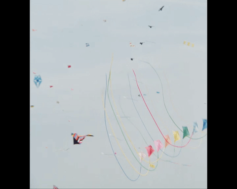 GIF kite summer rainbow - animated GIF on GIFER - by Zukasa