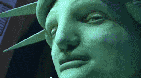 Winking statue of liberty GIF on GIFER - by Kazrajin