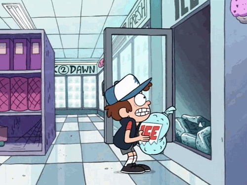 GIF dipper pines ice gravity falls - animated GIF on GIFER - by Adoron