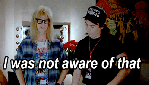 I was not aware of that waynes world GIF on GIFER - by Tygrameena