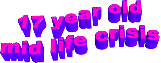 Animatedtext 17 year old mid life crisis feeling grey GIF on GIFER - by ...