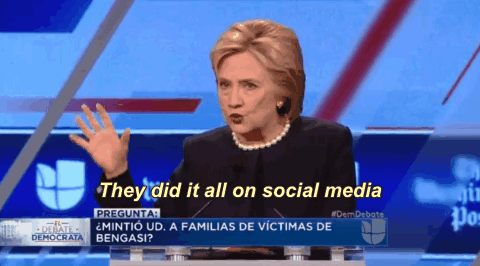Social media hillary clinton GIF on GIFER - by Minris