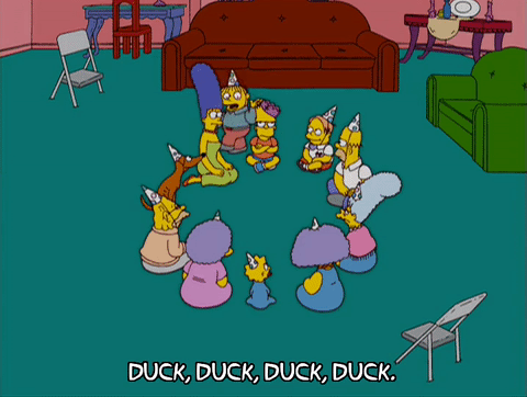 GIF duck duck goose ralph wiggum homer simpson - animated GIF on GIFER ...