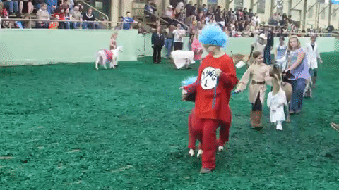 GIF halloween costume goats - animated GIF on GIFER - by Joris