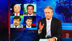 George w bush jon stewart the daily show GIF on GIFER - by Mugul