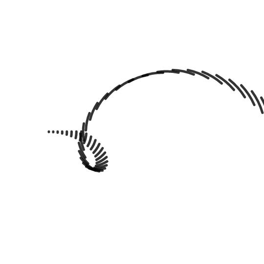 Black and white perfect loop creative coding GIF on GIFER - by Shalkis