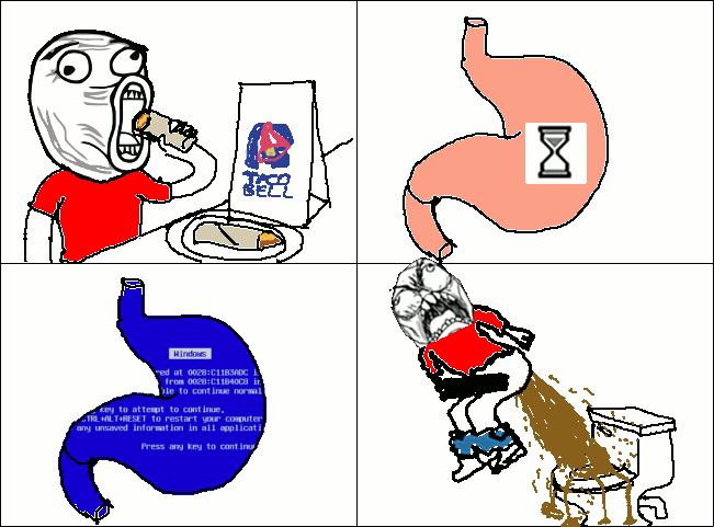 Bsod poop taco bell GIF on GIFER - by Banris