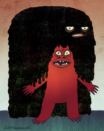 GIF monster art animation - animated GIF on GIFER - by Fearlesseye
