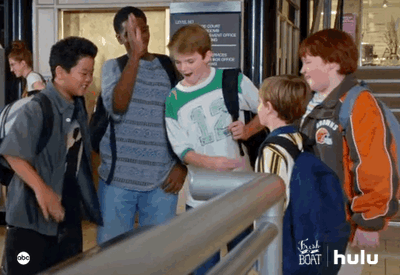 High five teamwork kids GIF on GIFER - by Dorr