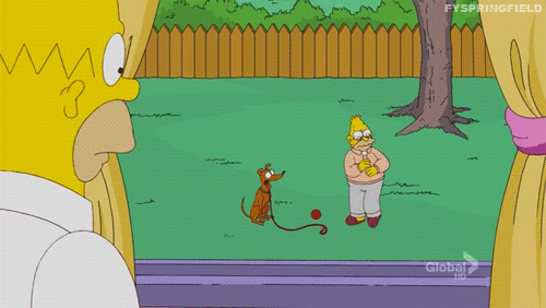 Simpsons homer santas little helper GIF on GIFER - by Tojagar