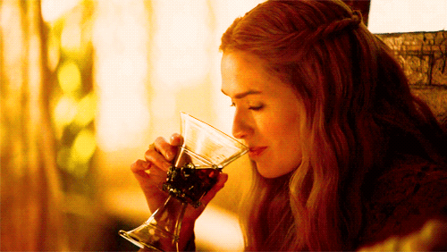 Cersei Lannister Wine Gif