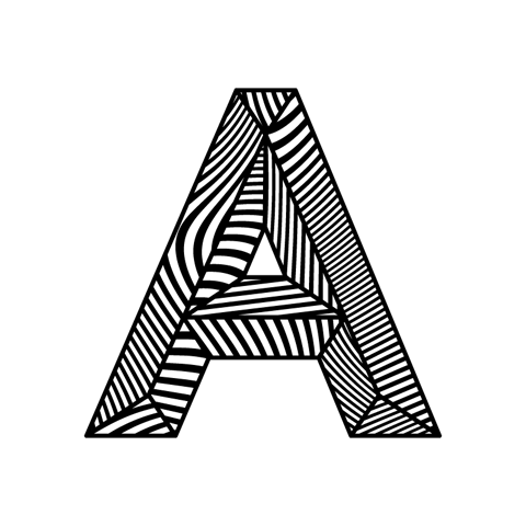 Typography design op art GIF on GIFER - by Keramand