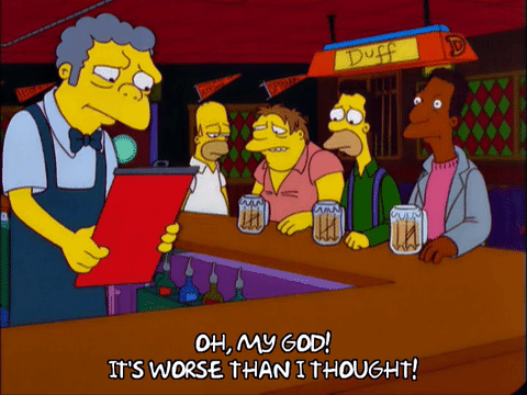 Moe szyslak homer simpson sad GIF on GIFER - by Beaze