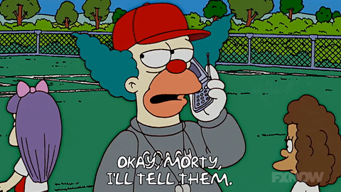 Episode 17 season 18 krusty the clown GIF on GIFER - by Windsong