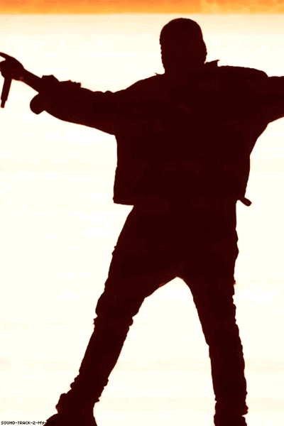 Kanye West Animated Shrug Gif