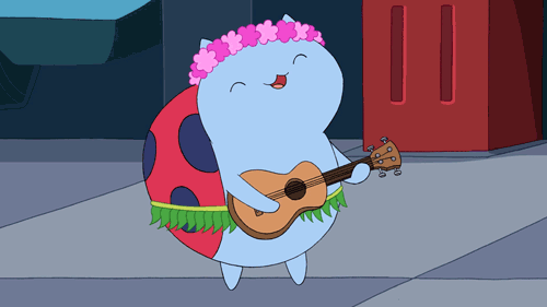 Illustration ukelele hula GIF on GIFER - by Maverdana