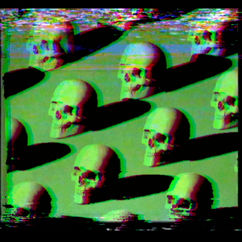 Skeleton glitch GIF on GIFER - by Snowray