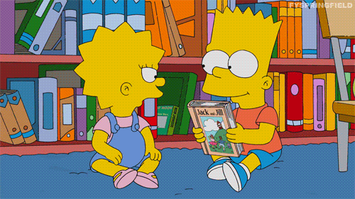 Reaction bart simpson lisa simpson GIF on GIFER - by Dolkis