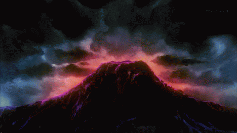 Gif Animé De Volcan