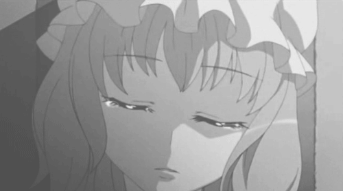 Touhou anime crying GIF on GIFER - by Centririm