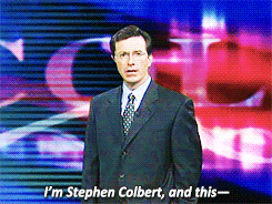 Jon stewart stephen colbert the colbert report GIF on GIFER - by Mazugar