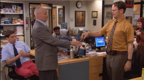Gun awkward office GIF on GIFER - by Araril