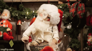 Christmas creepy santa GIF - Find on GIFER