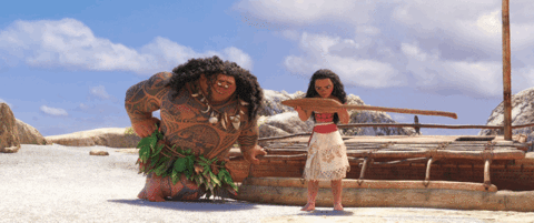 Moana hit hitting GIF - Find on GIFER