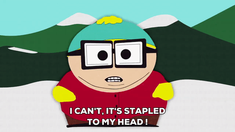 GIF eric cartman head glasses - animated GIF on GIFER