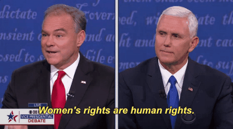 Debate tim kaine vp debate 2016 GIF - Find on GIFER
