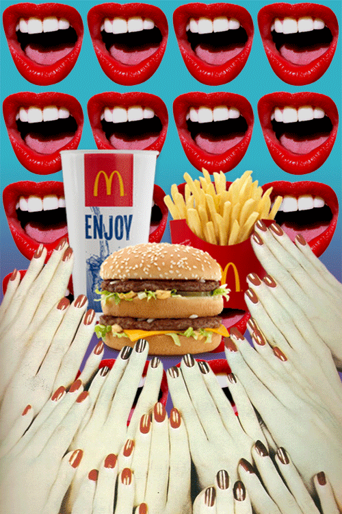 Retrowave internet fastfood GIF - Find on GIFER