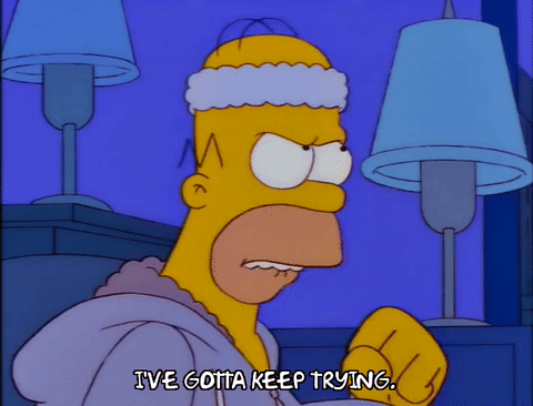 Determined excercise homer simpson GIF - Find on GIFER