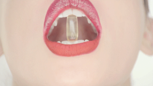 Squirting pill lips GIF - Find on GIFER