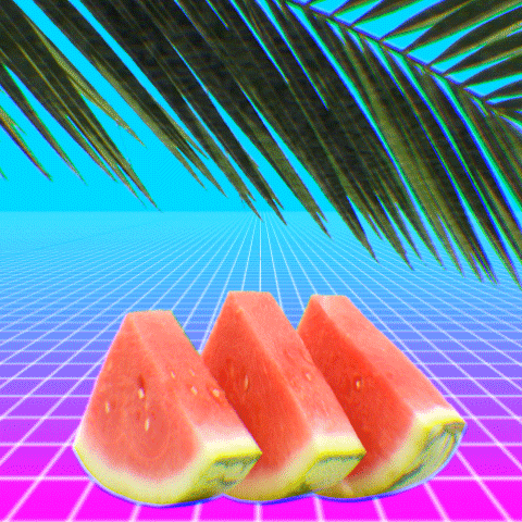 Vaporwave melon pixel8or GIF - Find on GIFER