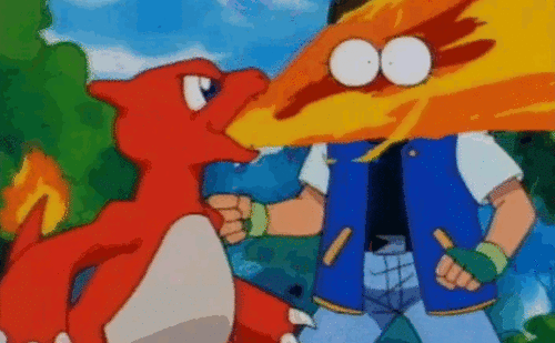GIF charmeleon on fire pokemon - animated GIF on GIFER