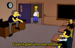 Homer simpson school teacher GIF - Find on GIFER
