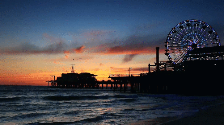 Pier santa monica GIF - Find on GIFER