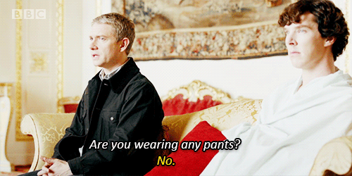 Are you wearing any pants martin freeman no pants GIF - Find on GIFER
