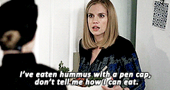 GIF hbo veep eating - animated GIF on GIFER