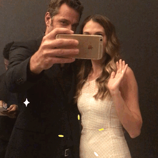 GIF selfie younger sutton foster - animated GIF on GIFER
