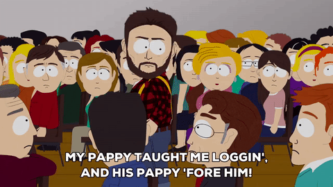Logger fear suspenders GIF - Find on GIFER