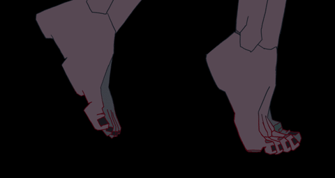 GIF feet animation 2d - animated GIF on GIFER