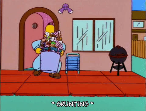 GIF season 9 garbage homer simpson - animated GIF on GIFER