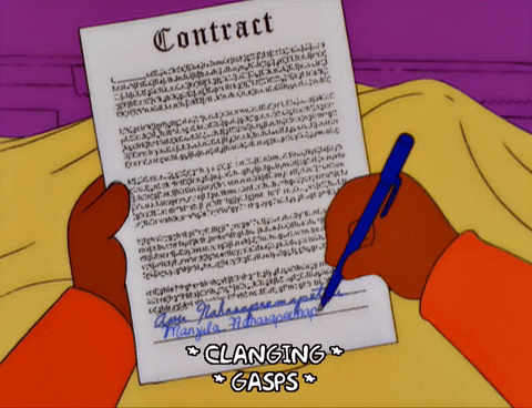 Contract signing GIF - Find on GIFER