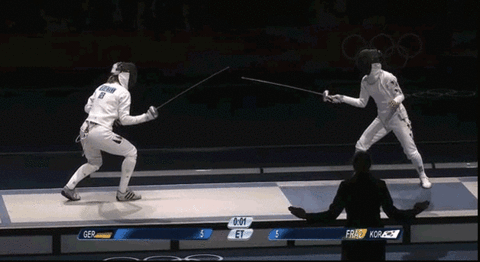 Fencing olympic GIF - Find on GIFER
