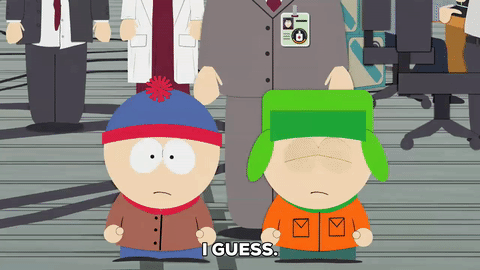 Stan marsh kyle broflovski apathetic GIF - Find on GIFER
