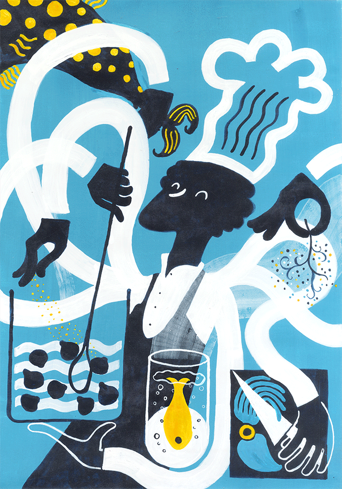 Illustration cook seafood GIF - Find on GIFER