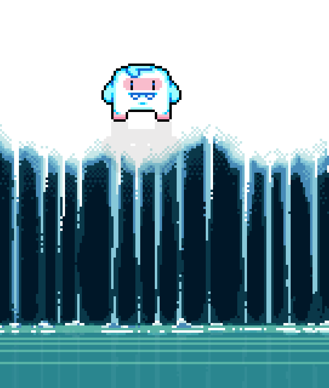 GIF pixeldailies water yeti - animated GIF on GIFER