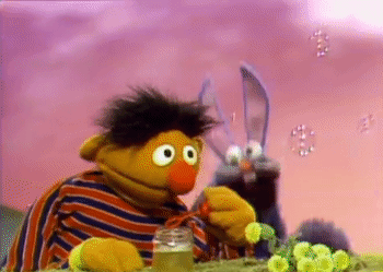 Easter bunny sesame street GIF - Find on GIFER