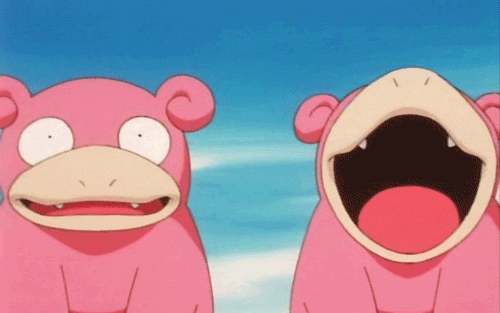 GIF slowpoke yawning anime - animated GIF on GIFER